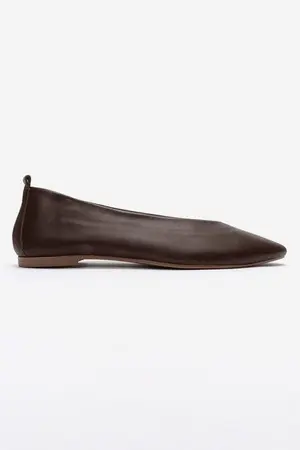 FOREVER & ALWAYS SHOES Jenas Leather Ballet Flat