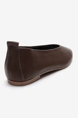 FOREVER & ALWAYS SHOES Jenas Leather Ballet Flat