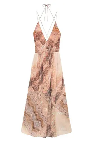 PER UNA BY M&S Tie Back Midi Dress