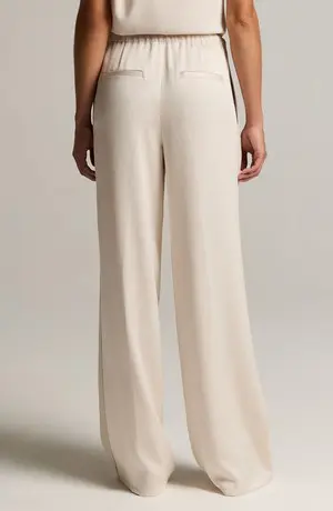 Vince Shine Crepe Pull-on Pants