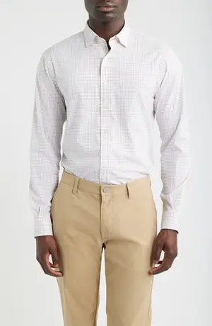 Johnnie-o Bluffton Everyday Performance Pin Pane Button-up Shirt