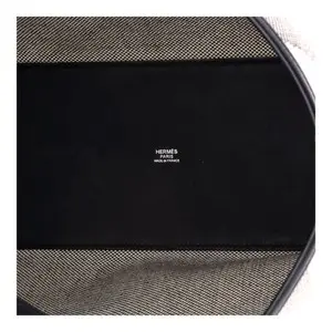 Hermès Cabas H En Biais Tote Canvas With Leather 40
