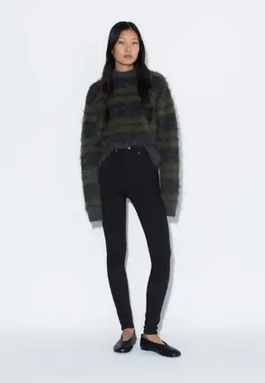 DR. DENIM Solitaire High Skinny Jeans - Black