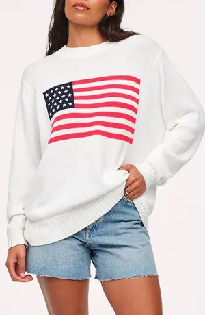 NUUDS Americana Graphic Knit Sweater - Flag