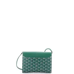Goyard Chypre Wallet On Strap Coated Canvas With Leather
