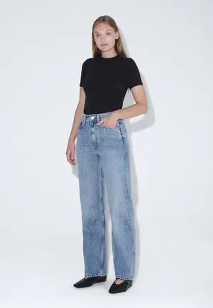 DR. DENIM Echo High Straight Rigid Jeans