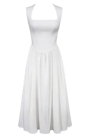 House Of Cb Emmy Stretch Pima Cotton Midi Sundress