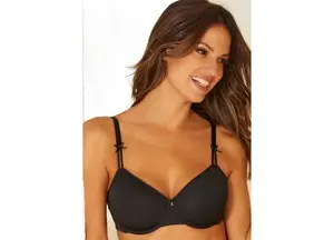 LASCANA Unlined Minimizer Bra - Black