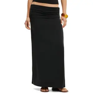 COTTON ON Maxi Skirt With Elasticated Waist - Black