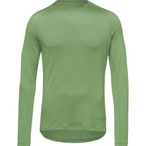 GOREWEAR Long-sleeve Performance Shirt With Zip Neck - Engine Green