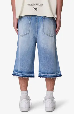 Mnml Ultra Baggy Bone Denim Shorts