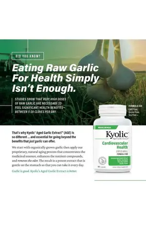 KYOLIC Aged Garlic Extract Formula 300, Cardiovascular Health, Vegan