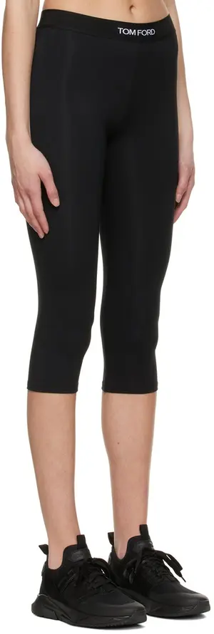 TOM FORD Logo-waistband Stretched Cropped Leggings