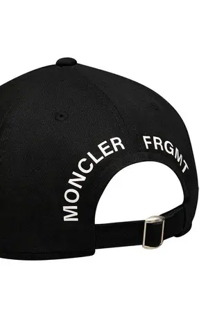 Moncler 7 Frgmt Hiroshi Fujiwara Logo Cotton Baseball Cap
