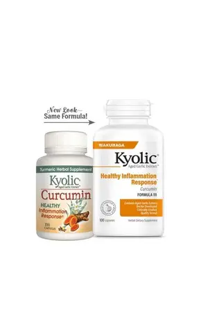 KYOLIC Aged Garlic Extract Formula 111, Healthy Inflammation Response, Curcumin