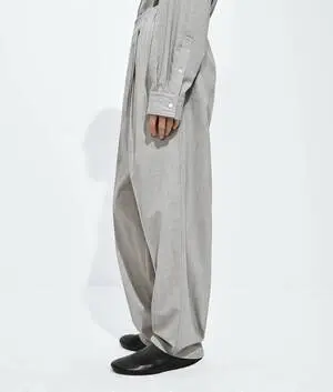 Bottega Veneta Light Wool Toile Pants - Gray