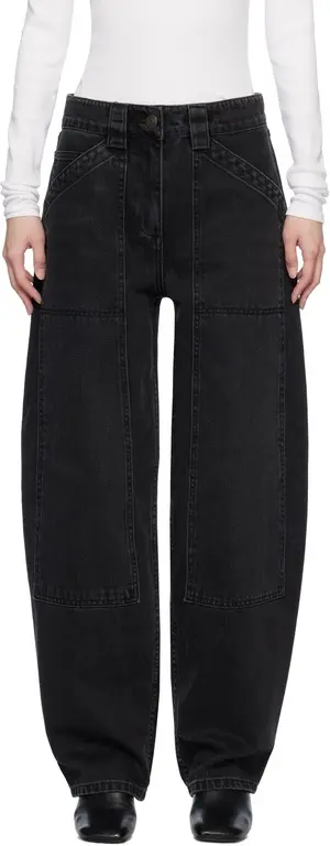 Co Denim Patch Pocket Jeans - Black