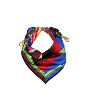 Versace Printed Silk Scarf Charm 55 Cm