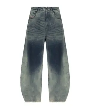 DIESEL® 1987 D Khelz Distressed Faded Jeans - Navy