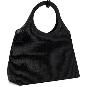 COURREGES Raffia Holy Day Handbag - Black