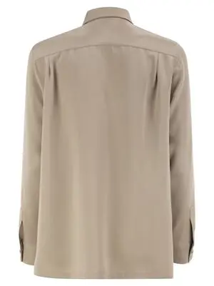 Max Mara Long-sleeved Shirt - Stone