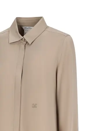 Max Mara Long-sleeved Shirt - Stone