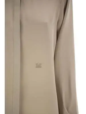 Max Mara Long-sleeved Shirt - Stone