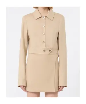 Sportmax Collared Long-sleeved Casual Jacket