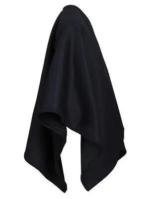 Max Mara Colomba Logo Emrboidered Cape - Blue