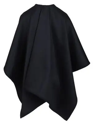 Max Mara Colomba Logo Emrboidered Cape - Blue