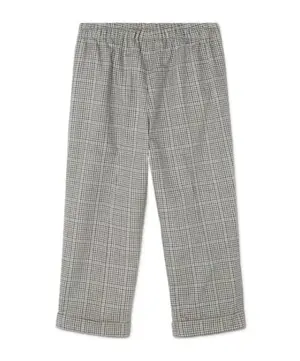 Versace Baby Micro-check Cotton-poplin Pants