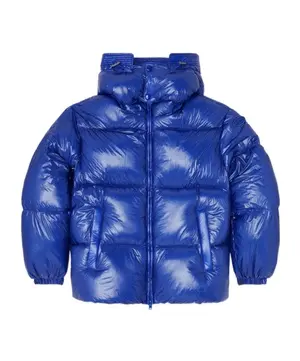 DIESEL® Down Puffer Jacket With Detachable Hood - Blue