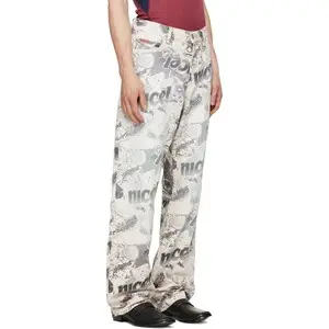 Martine Rose Print-detail Pocket Jeans