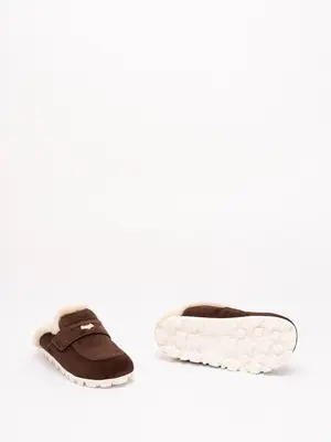 Miu Miu Logo Plaque Mules - No
