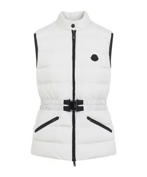 Moncler Sleeveless Down Vest - Beige