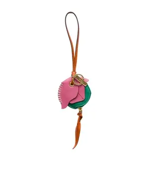Prada Leather Key Ring Pendant With Coin Purse