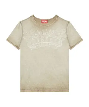 DIESEL® Graphic-print Logo-patch T-shirt