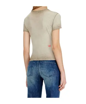 DIESEL® Graphic-print Logo-patch T-shirt