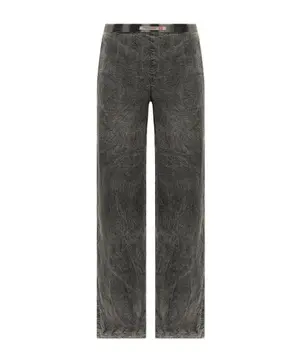 DIESEL® Straight-leg Casual Trousers - Black