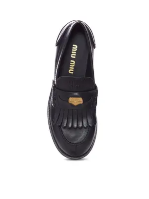 Miu Miu Round-toe Loafers