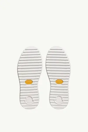 Moncler Altive Low-top Sneakers With Round Toe And Lace-up Fastening - White