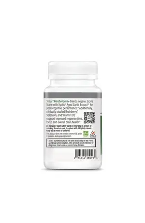 KYOLIC Smart Mushroom Supplement For Mental Performance And Brain Health Support 60 Capsules