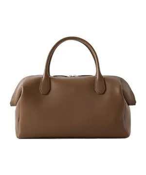 THE ROW Faye Textured-leather Tote - Green