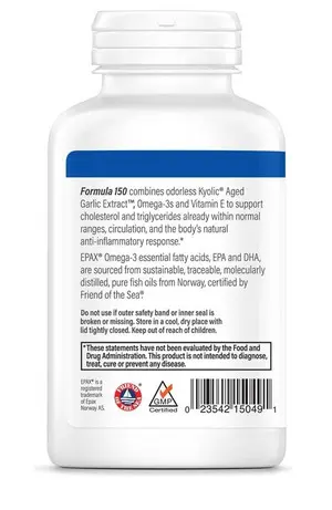 KYOLIC Aged Garlic Extract Formula 150, Cholesterol & Circulation Health