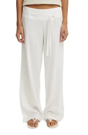 COTTON ON Haven Juno Wide Leg Pants - White