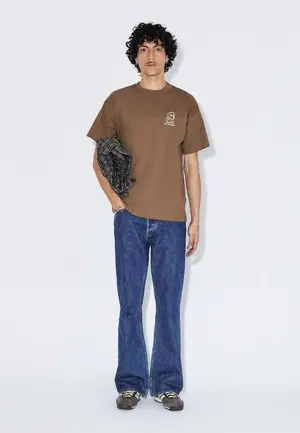 DR. DENIM Trooper Tee - Brown Draw
