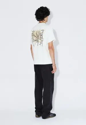 DR. DENIM Trooper Relaxed Fit T-shirt - Off White Dance