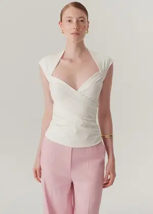 EXQUISE Charlie Wrap Blouse