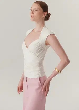 EXQUISE Charlie Wrap Blouse