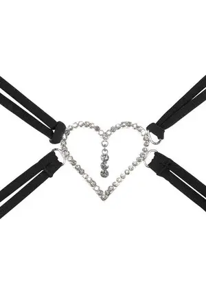 LASCANA Strappy Heart Push Up Bra - Black